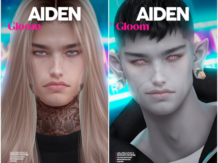 Second Life Marketplace - Gloom - Aiden Skin - Fantasy